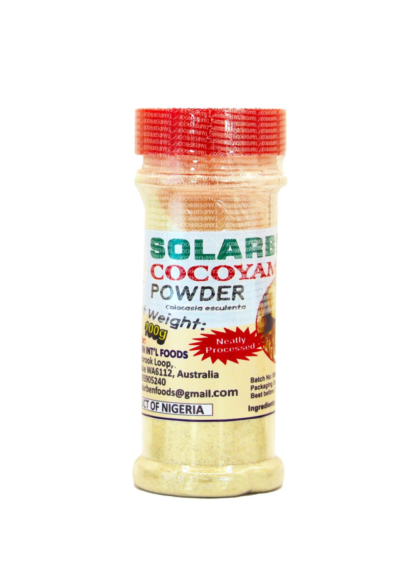 Solarben cocoyam powder 100g - Solarben Foods