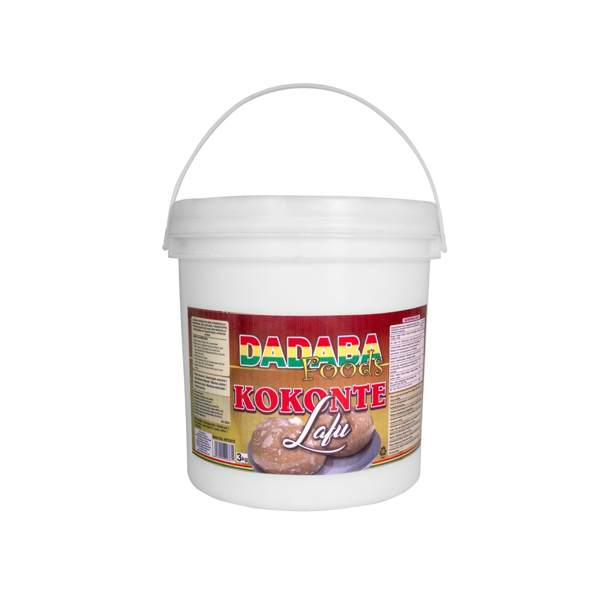 Dababa Kokonte Cassava flour (Lafun) 3kg - Solarben Foods