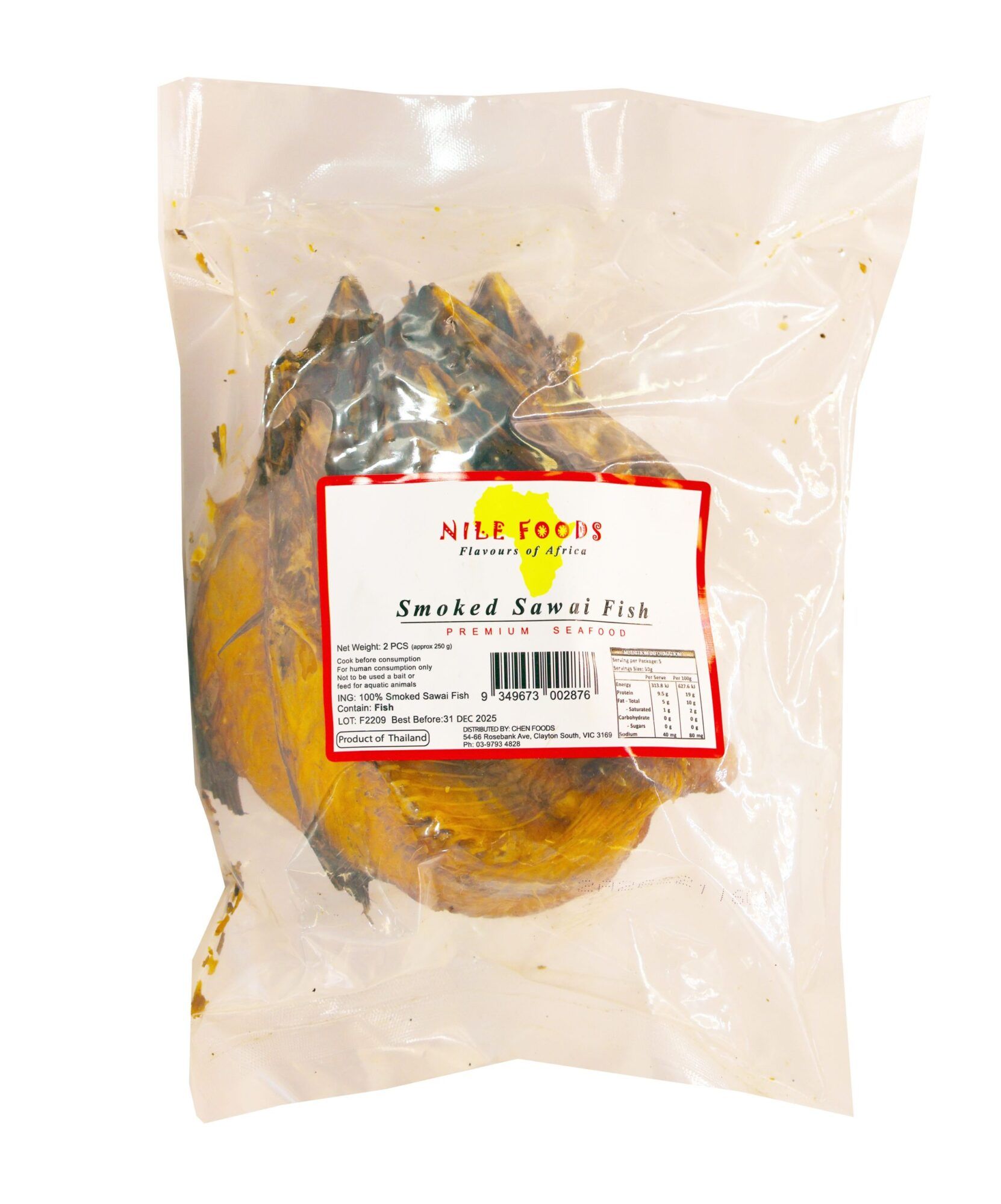 African smoked catfish whole 250g - Solarben Foods